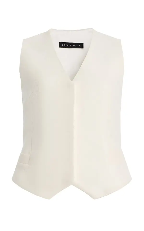 SEV Tailored Wool-crepe Vest