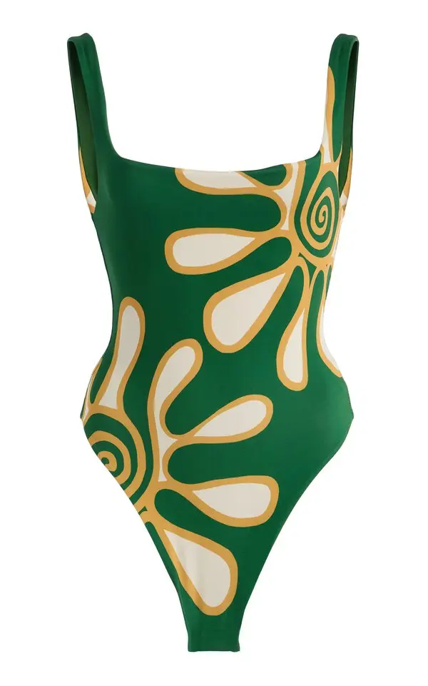 CALA DE LA CRUZ Vienna One-piece Swimsuit - Green