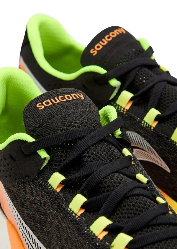 Saucony Endorphin Pro 4 Panelled Mesh Sneakers - Black