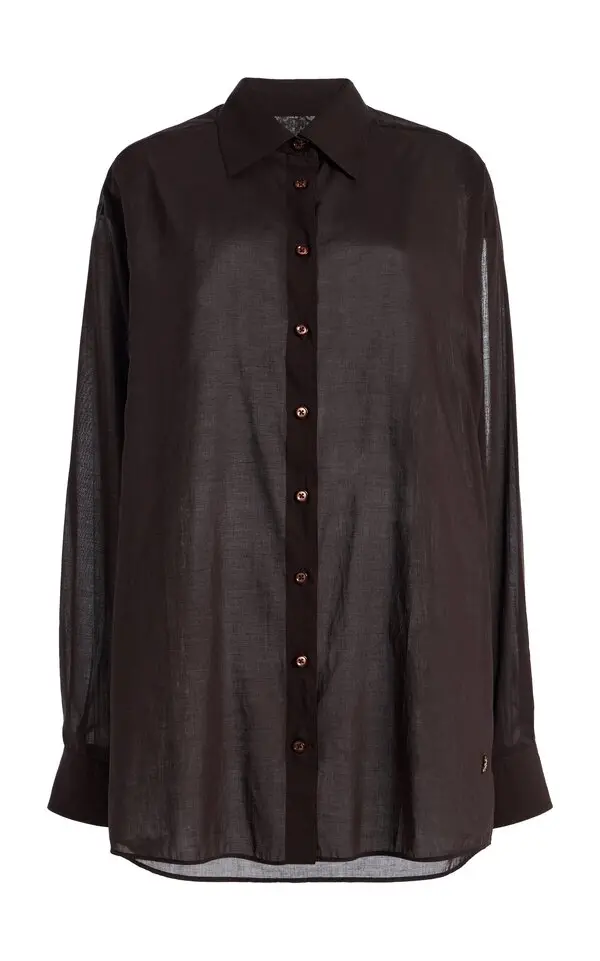 Eterne Lucien Cotton Shirt - Brown