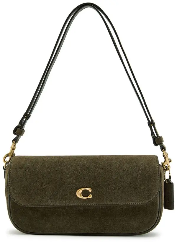 COACH Brook Suede Shoulder Bag