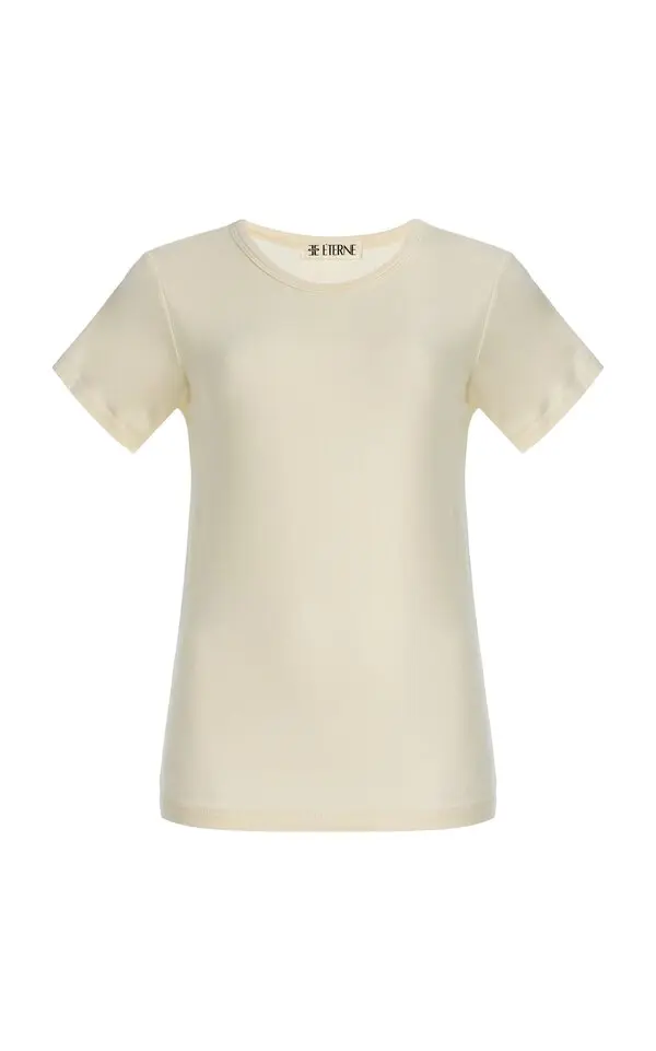 Eterne Modal Blend Jersey T-shirt - Ivory