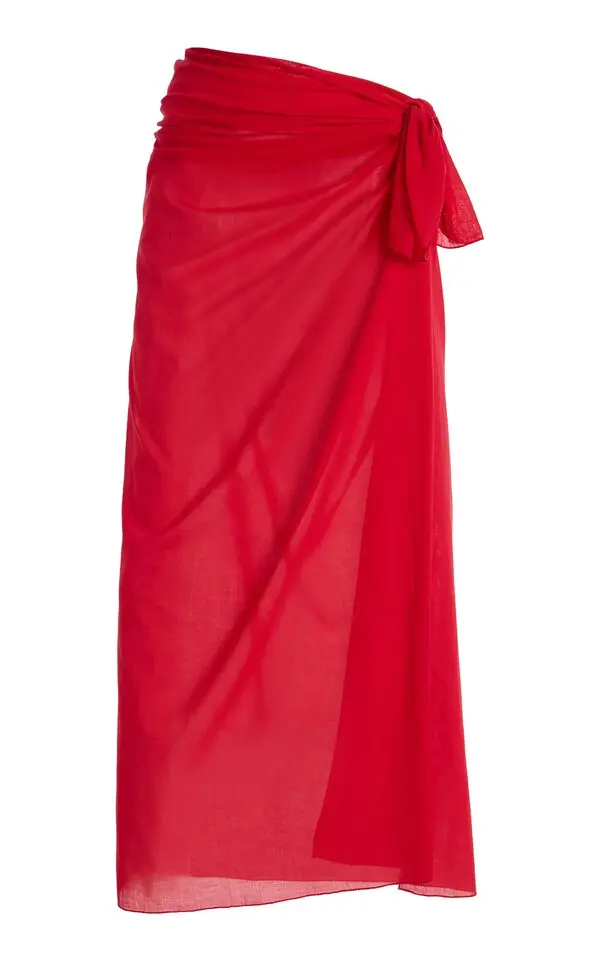 Eterne Esme Cotton Maxi Sarong - Red