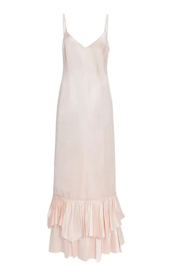 JIL SANDER Silk-blend Dress - Pink