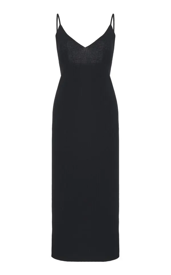 JIL SANDER Virgin Wool Sleeveless Dress - Black