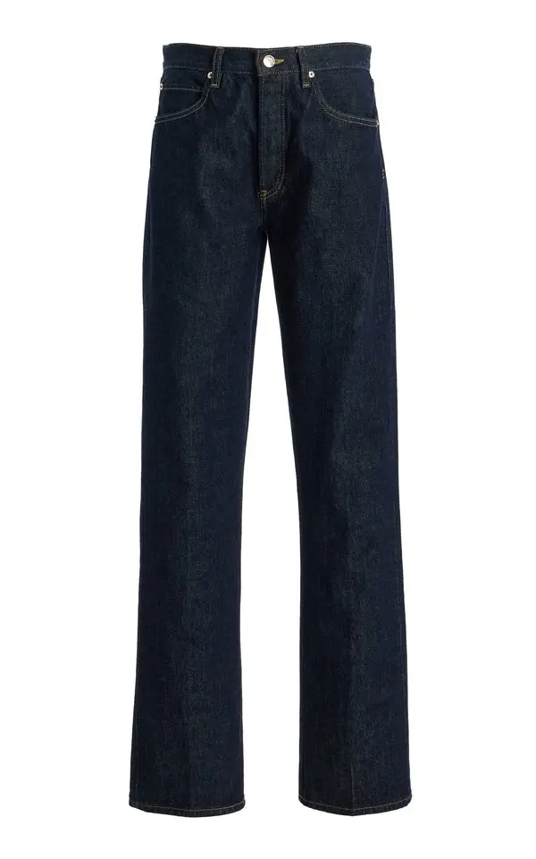 FRAME The Vertical Rigid High-rise Straight-leg Jeans