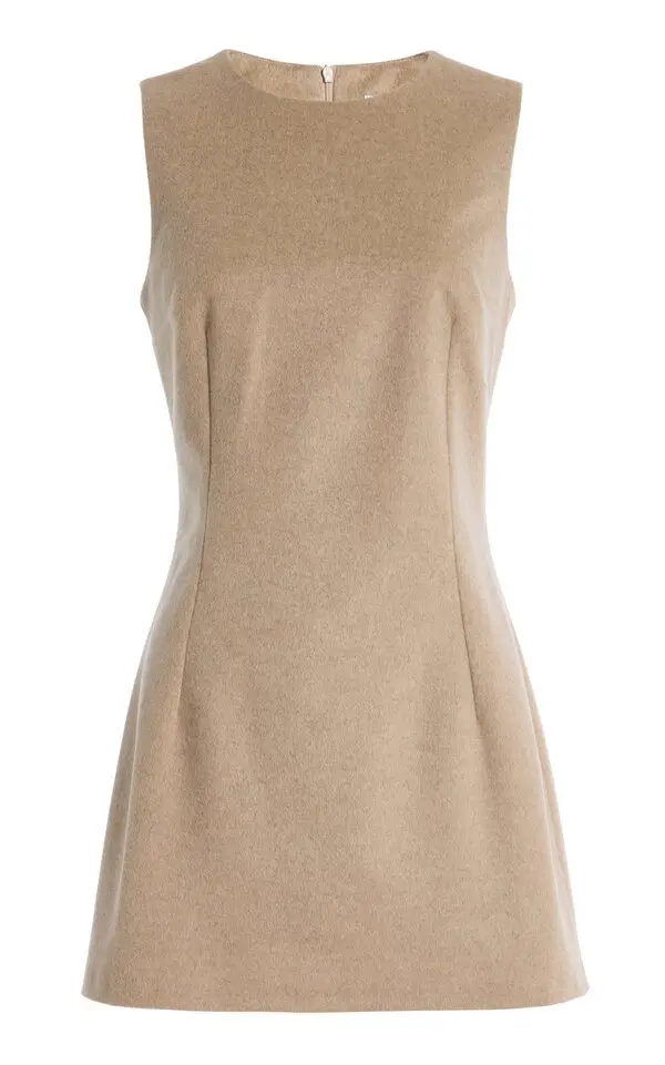 ALFIE Nori Wool-cashmere Mini Dress - Neutral