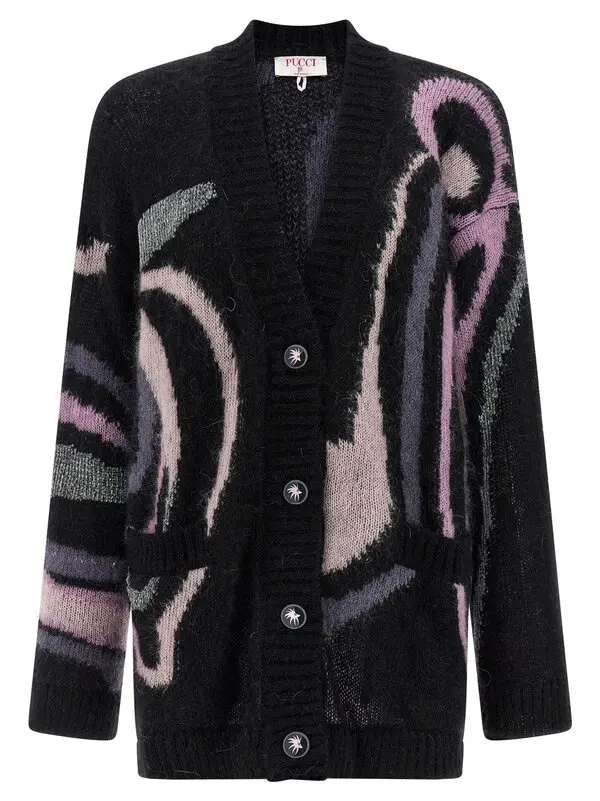 Emilio Pucci Marmo Cardigan - Black