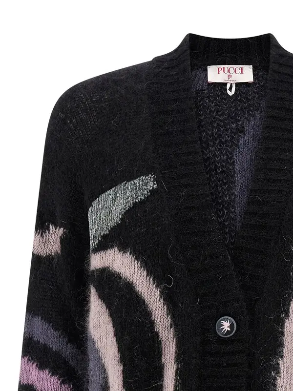 Emilio Pucci Marmo Cardigan - Black