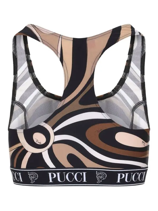 Emilio Pucci Printed Gym Bra