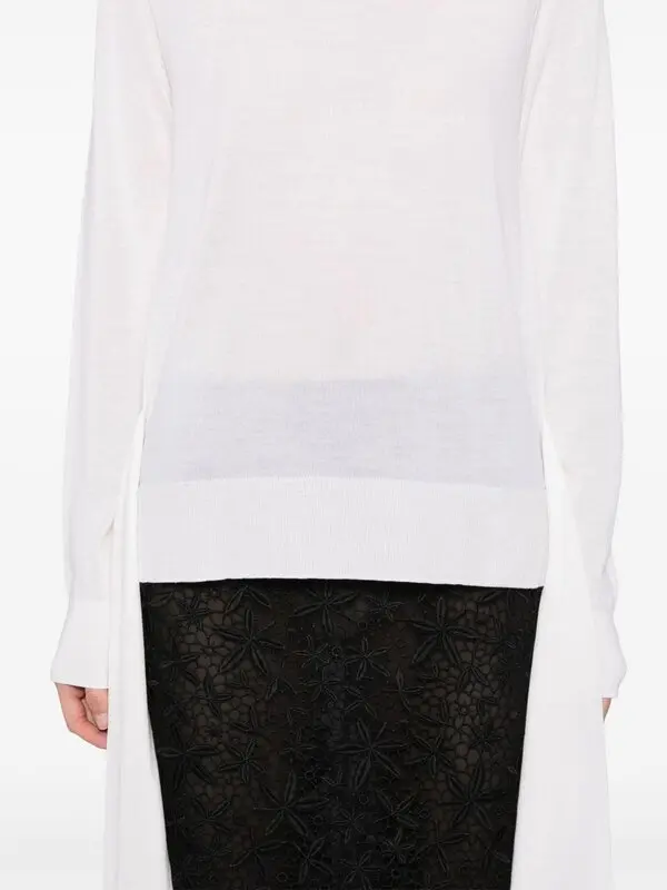 TOTEME Wool And Silk-blend Sweater - White