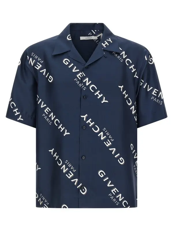 Givenchy Printed Silk Bowling Shirt