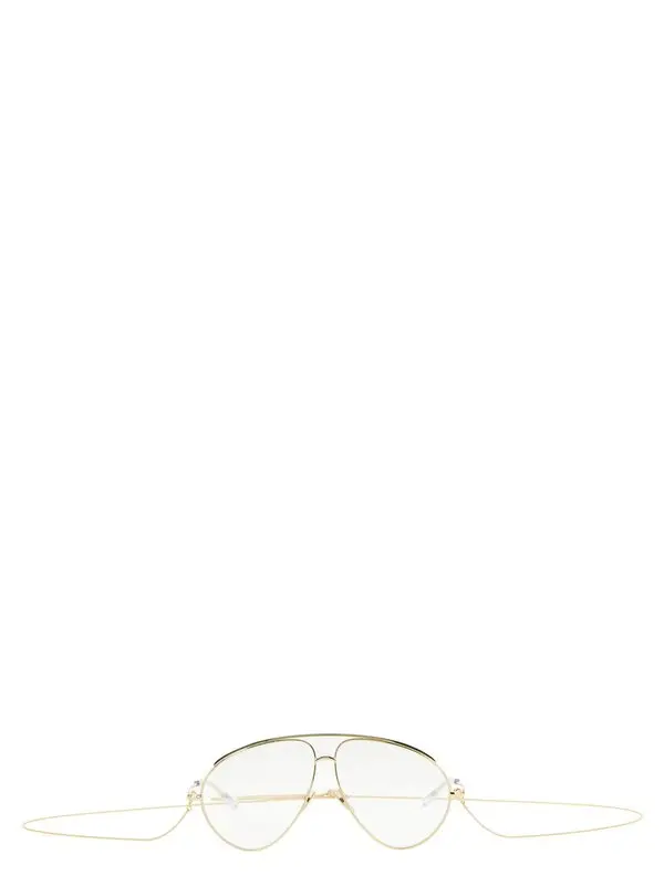Gucci Aviator Sunglasses With Chain - Gold