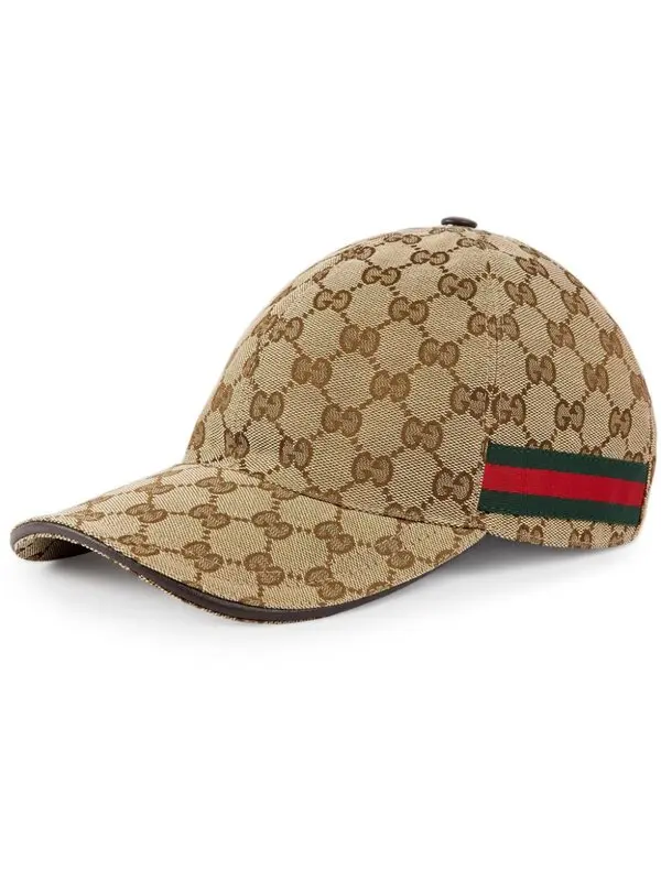 Gucci Gg Supreme Baseball Cap - Beige