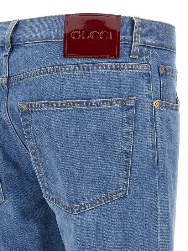 Gucci Turn Up Straight Leg Jeans