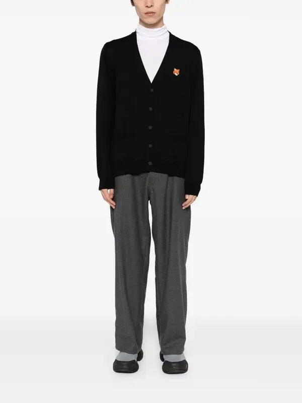 Maison Kitsuné Fox Head Wool Cardigan