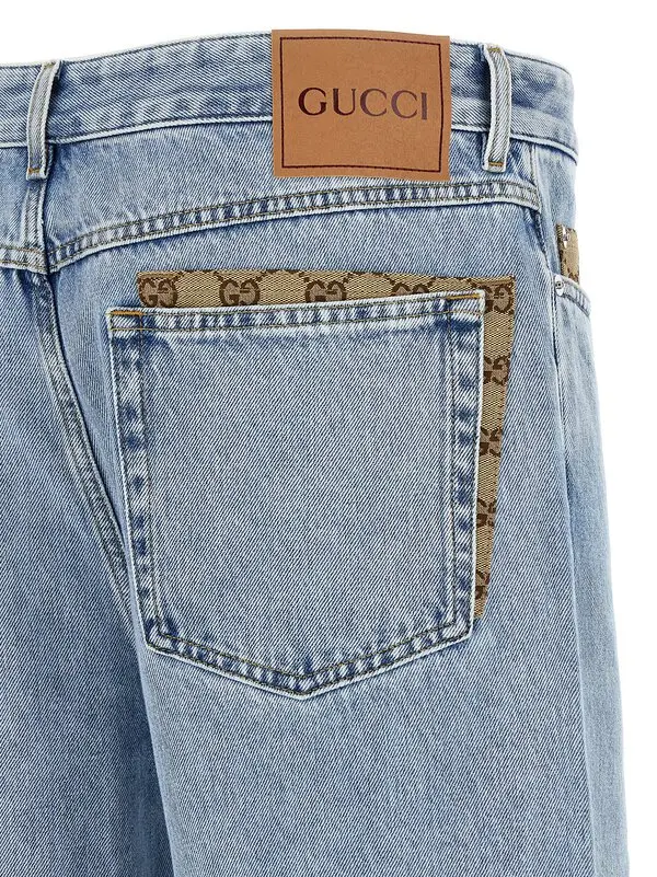Gucci Gg Insert Straight-leg Jeans