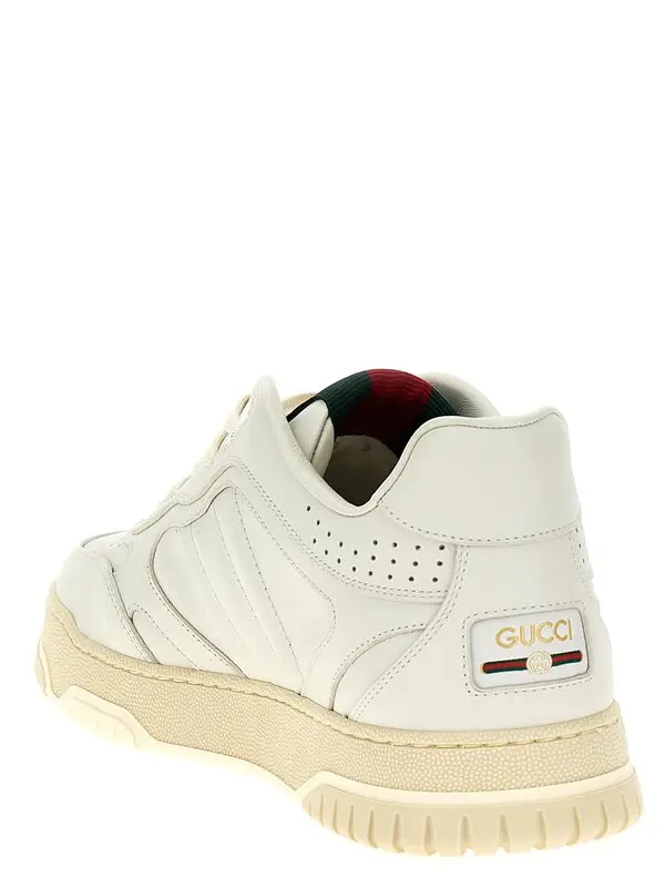 Gucci Re-web Leather Sneakers