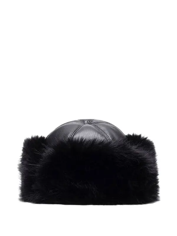 STAND STUDIO Sable Faux Fur Hat - Black