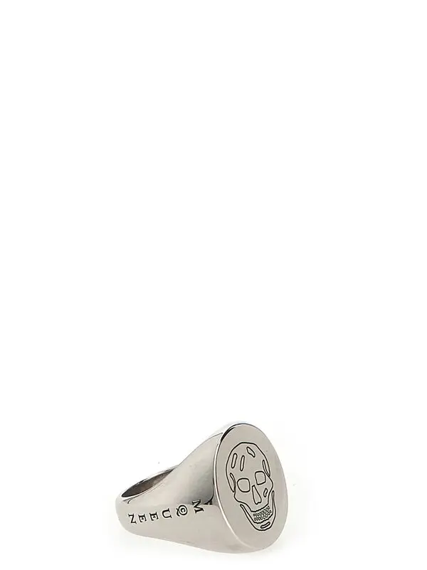 Alexander McQueen Signet Ring With Skull