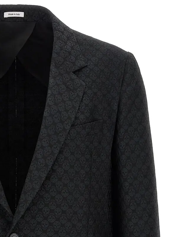 Alexander McQueen Skull Jacquard Blazer