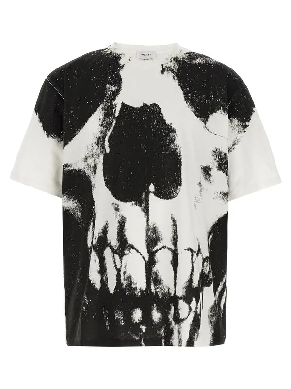 Alexander McQueen Skull T-shirt - White/black