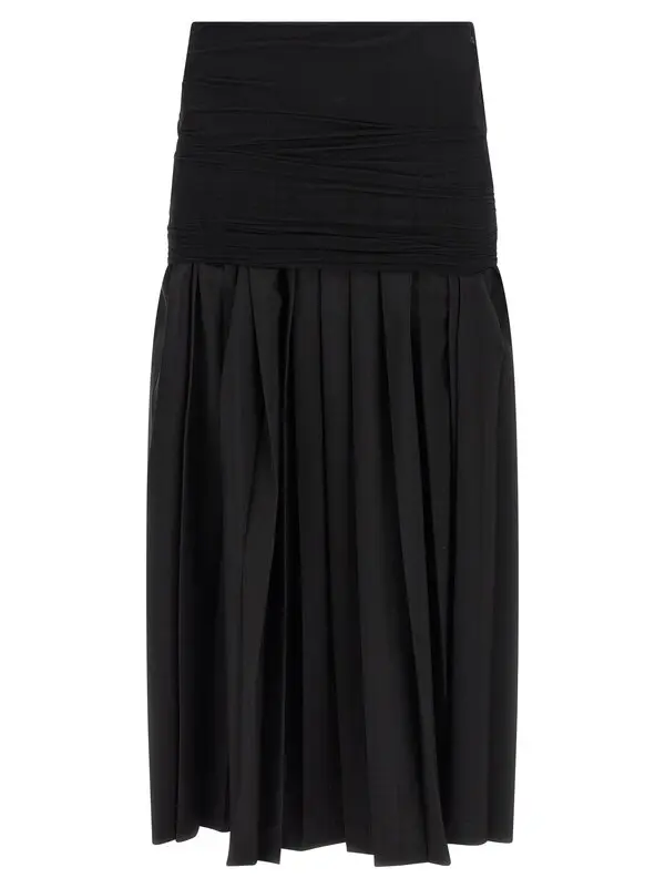 MAISON MARGIELA Double Layer Midi Skirt
