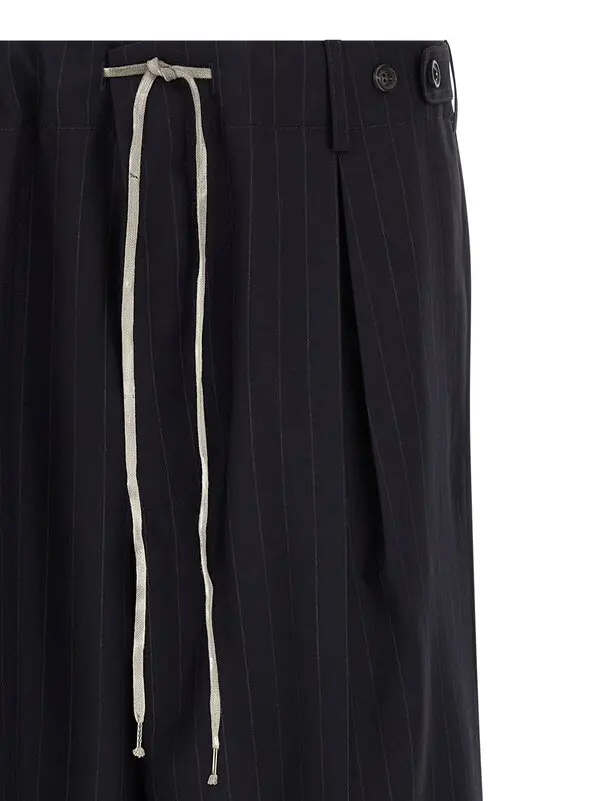 MAISON MARGIELA Pinstripe Wool Trousers