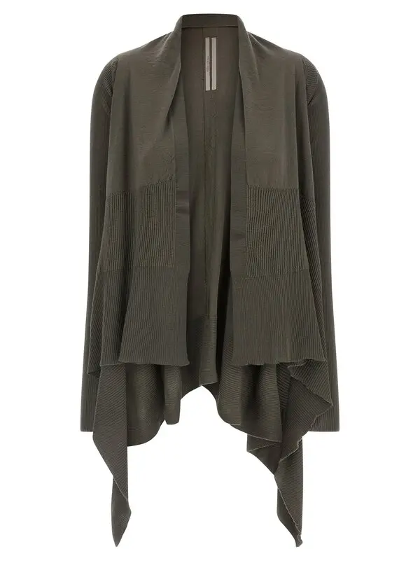 Rick Owens Medium Wrap Cardigan - Gray
