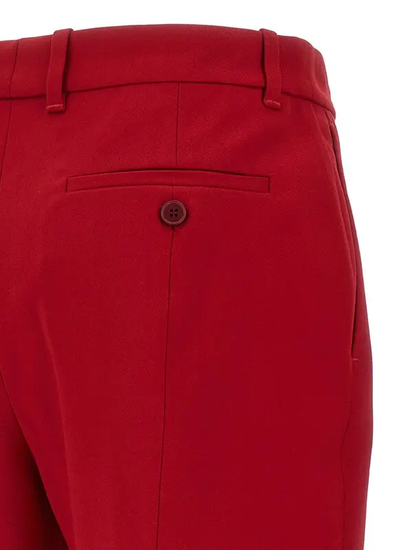 Alexander McQueen Stretch Wool Gabardine Trousers