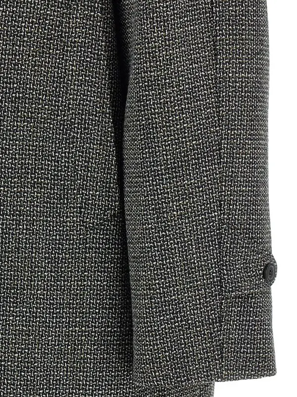 MAISON MARGIELA Single-breasted Houndstooth Coat