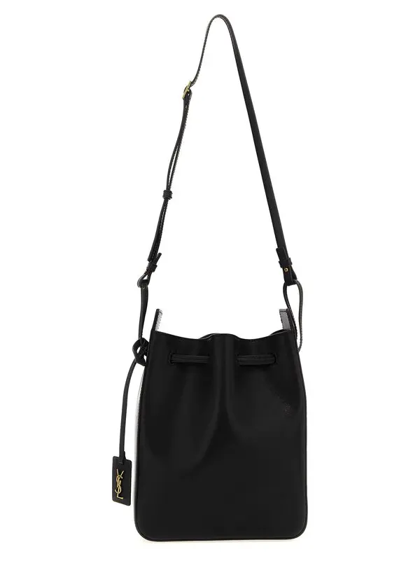 Saint Laurent Leather Bucket Bag - Black