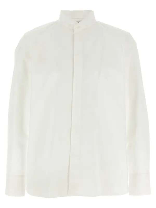 Saint Laurent Flap Collar Poplin Shirt