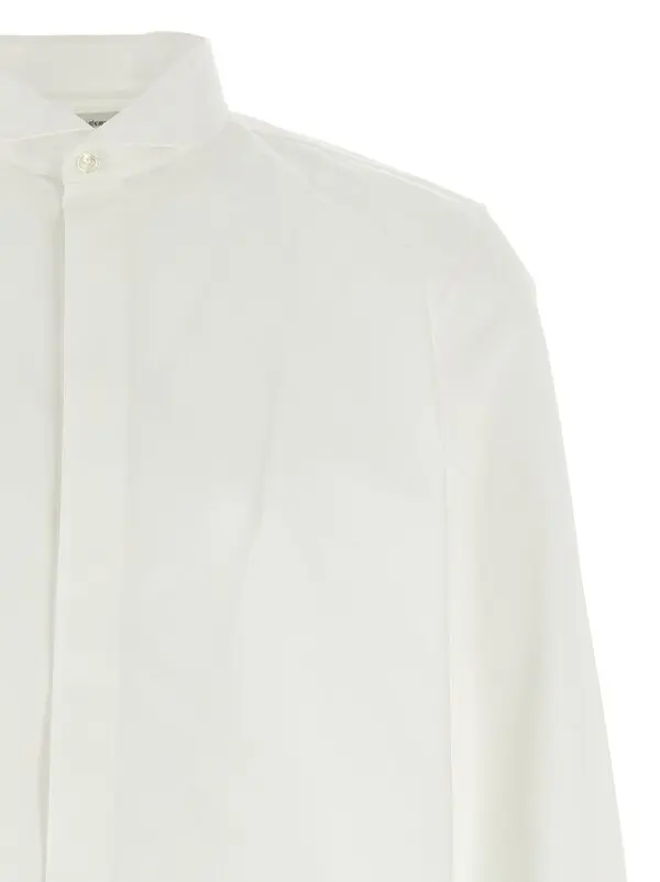 Saint Laurent Flap Collar Poplin Shirt