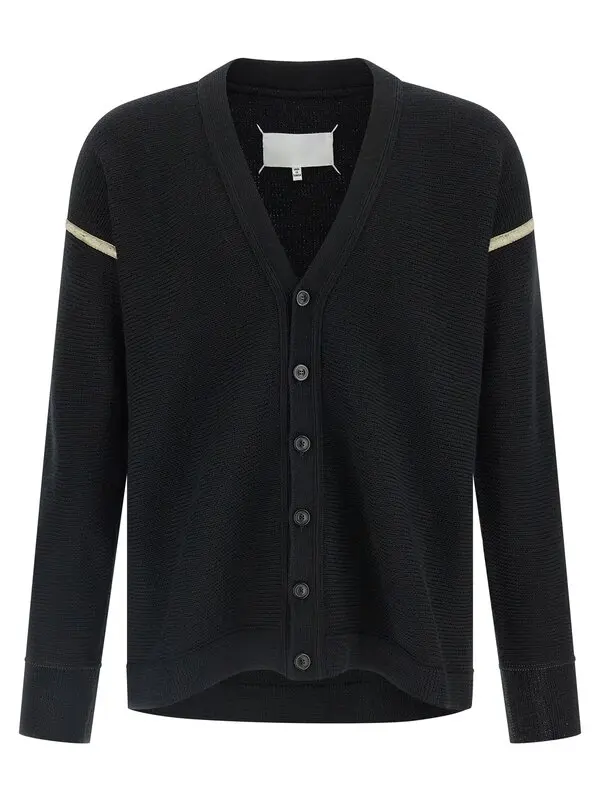 MAISON MARGIELA Elbow Patch Virgin Wool Cardigan