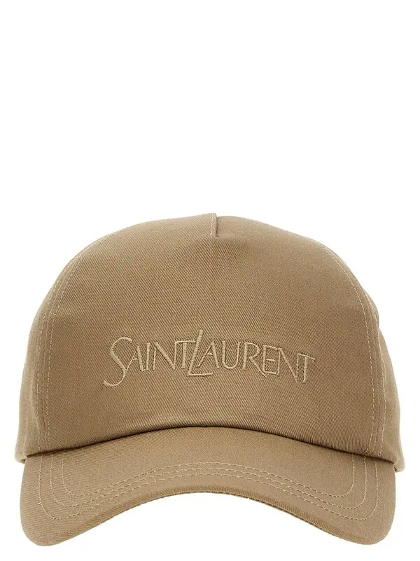 Saint Laurent Baseball Cap - Beige