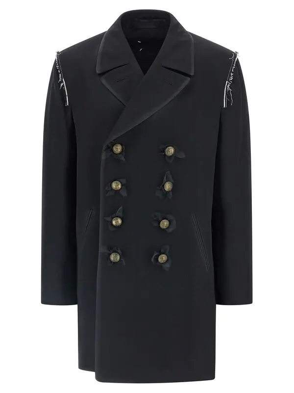 MAISON MARGIELA Wool Coat With Removable Vest