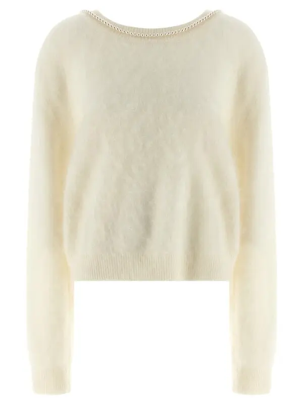Bernadette Solène Brushed Cashmere Sweater - White