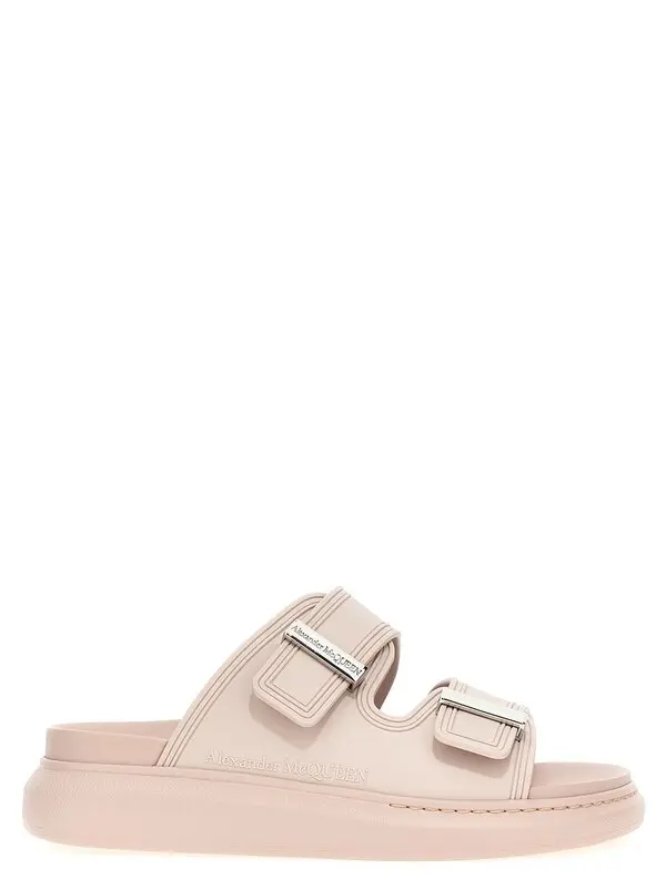 Alexander McQueen Rubber Sandals With Oversize Sole - Pink