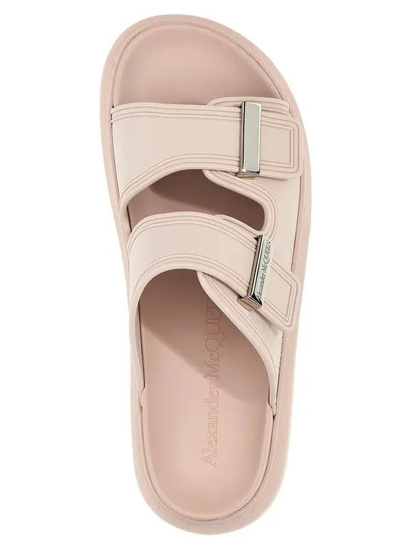 Alexander McQueen Rubber Sandals With Oversize Sole - Pink