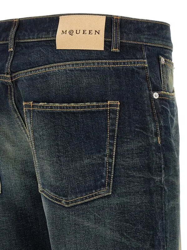 Alexander McQueen Wide Leg Jeans