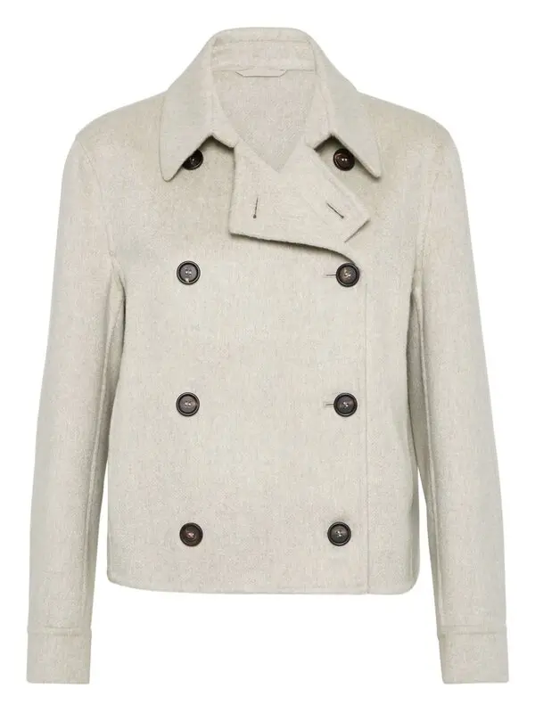 Brunello Cucinelli Cashmere Overcoat - Beige