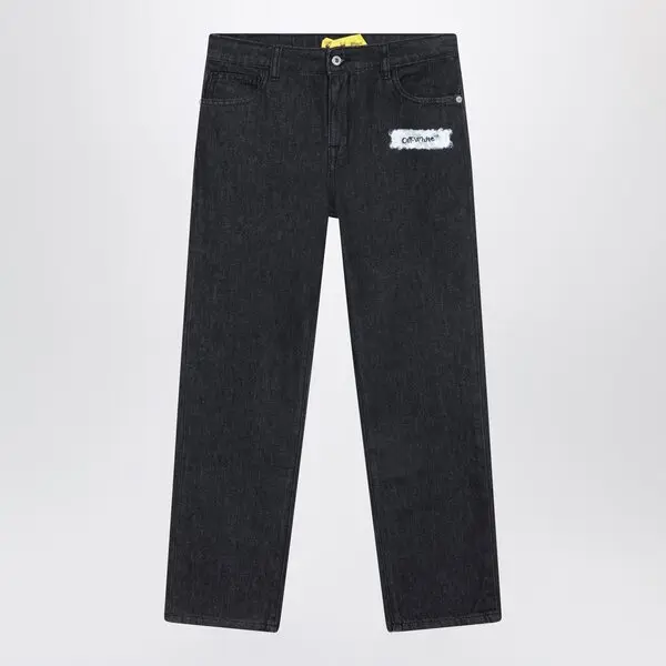 OFF WHITE™ Diagonal Sponge Effect Jeans