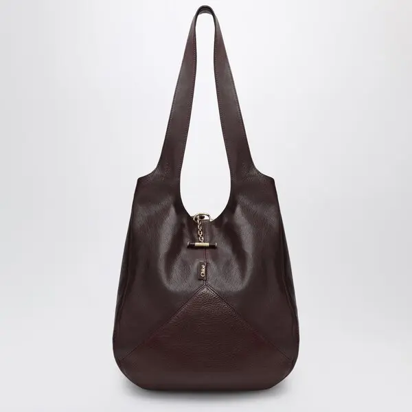 Chloé Grained Buffalo Leather Balloon Bag - Brown