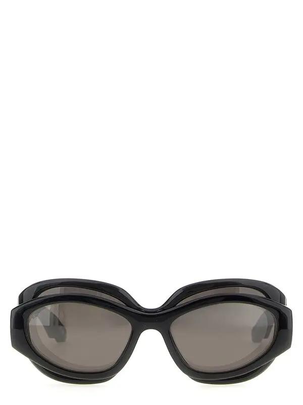 Balenciaga Superbusy Round Sunglasses - Black