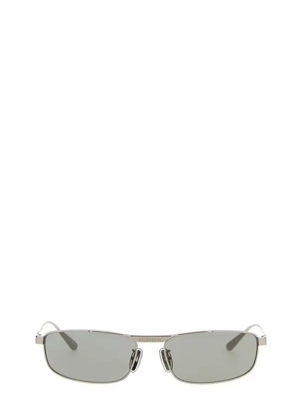 Balenciaga Tag 3.0 Rectangle Sunglasses - Gray