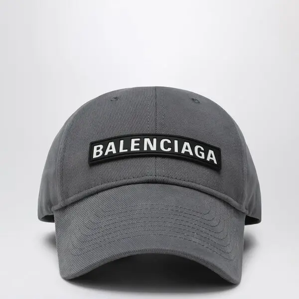 Balenciaga Cotton Patch Baseball Cap - Grey