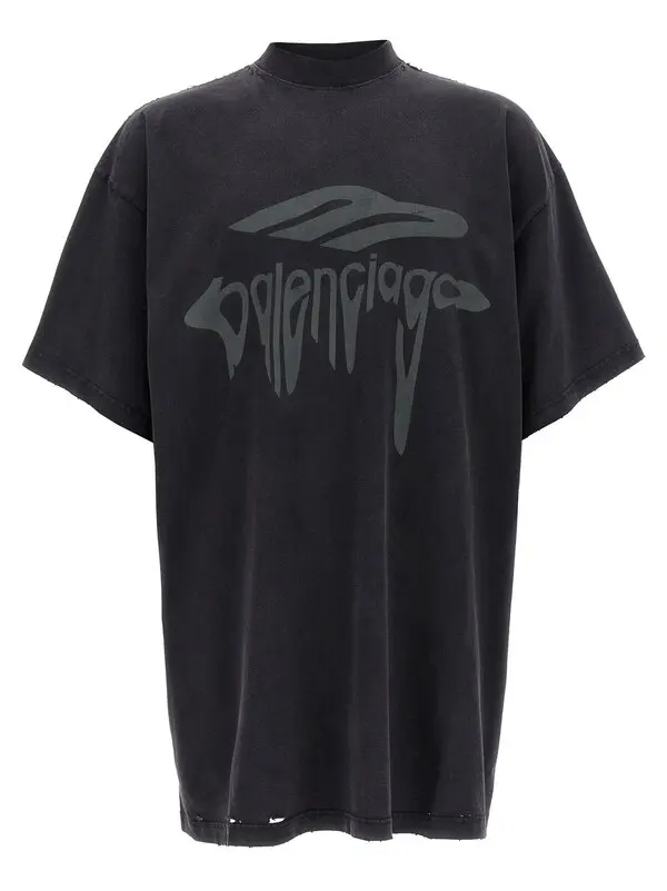 Balenciaga 3b Liquefied T-shirt - Black