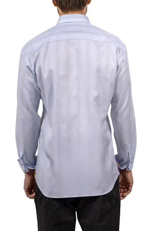MACEOO Fibonacci Ascension 0075 Contemporary Fit Button-up Shirt - White Multi