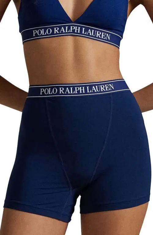 Polo Ralph Lauren Logo Band Knit Boxers - Navy